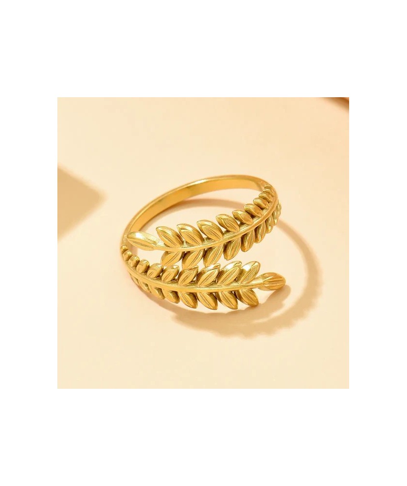Olive Leaf Shaped Finger Ring